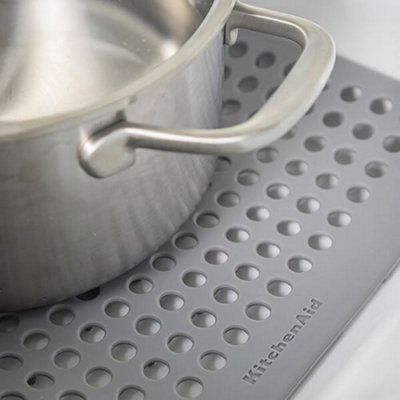 KitchenAid Grey Silicone Sink Mat