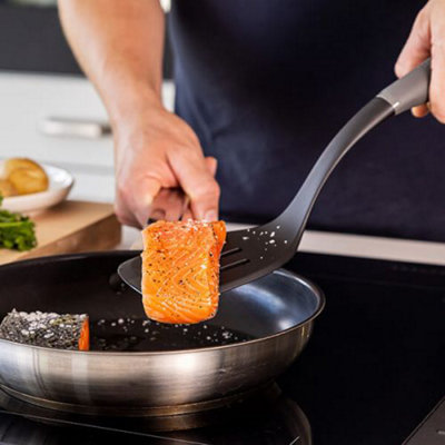 Shop KitchenAid Soft Grip Slotted Turner Charcoal Grey