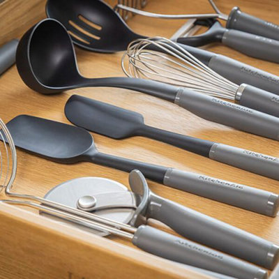 KitchenAid Soft Grip Spoon Spatula Charcoal Grey