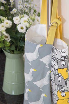 KitchenCraft Goose-Print Cotton Apron with Adjustable Fit for ...