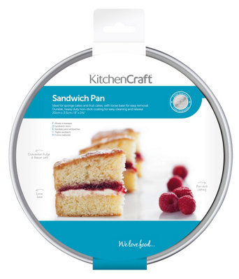 KitchenCraft Non-Stick 20cm Loose Base Sandwich Pan