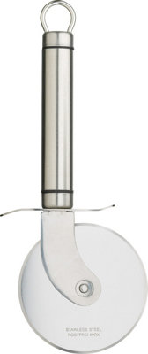 KitchenCraft Oval Handled Professional Stainless Steel Pizza Cutter ...