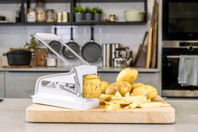 KITCHENCRAFT POTATO CHIPPER WITH INTERCHANGEABLE BLADES