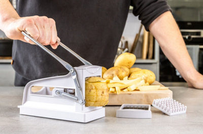 KITCHENCRAFT POTATO CHIPPER WITH INTERCHANGEABLE BLADES