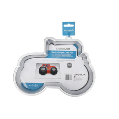 KitchenCraft Silver Anodised Tractor Shaped Cake Pan