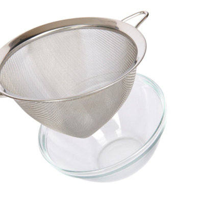 KitchenCraft Stainless Steel 18cm Fine Mesh Conical Sieve