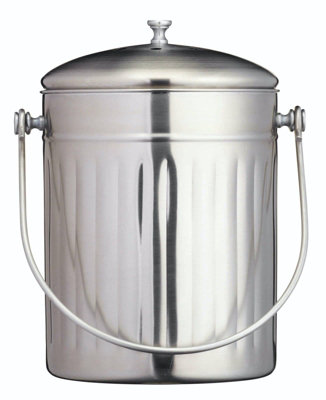 KitchenCraft Stainless Steel Compost Bin