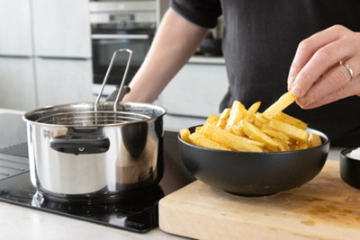 KitchenCraft Stainless Steel Large Chip Fryer and Basket