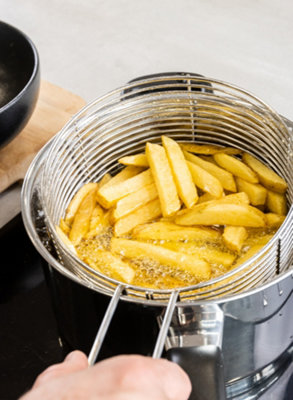 KitchenCraft Stainless Steel Large Chip Fryer and Basket