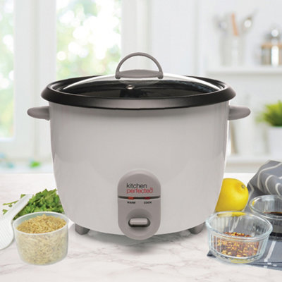 KitchenPerfected 1000w 2.8Ltr Automatic Rice Cooker - White