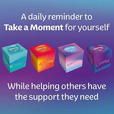 Kleenex Collection Cube Tissue Take A Moment Pack of 12