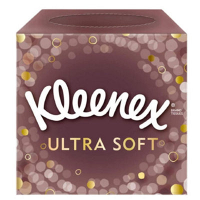 Kleenex Ultra Soft Facial Tissues Tissues Box SMALL CUBE BOX