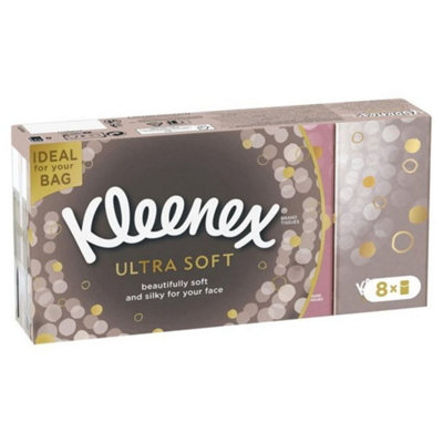 Kleenex Ultra Soft Pocket Packs - 8 Pocket Packs (1 Sleeve) (Pack of 3)