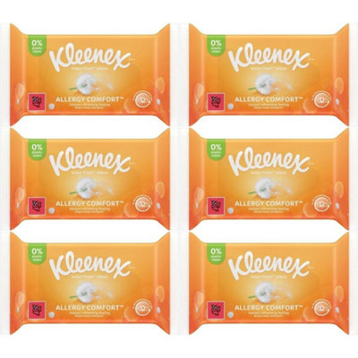 Kleenex Water Fresh Allergy Comfort Wipes 40 wipes - Pack of 6