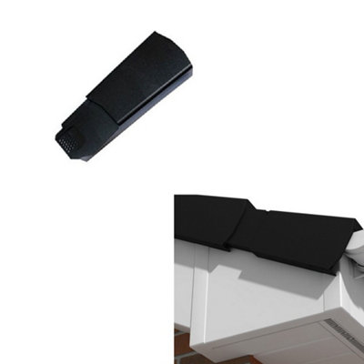 Klober Dry Verge Roof Tile Plastic End Cap - Left Hand Black