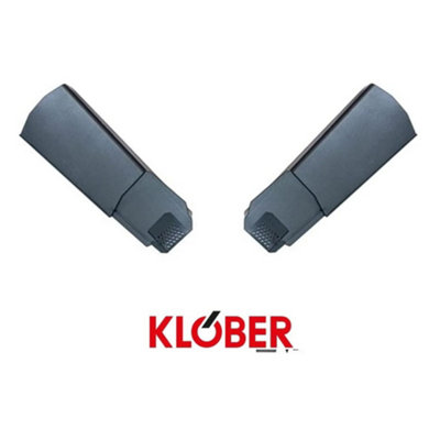 Klober Dry Verge Roof Tile Plastic End Cap - Left Hand Grey
