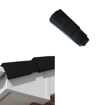 Klober Dry Verge Roof Tile Plastic End Cap - Right Hand Black