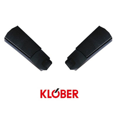 Klober Dry Verge Roof Tile Plastic End Cap - Right Hand Black