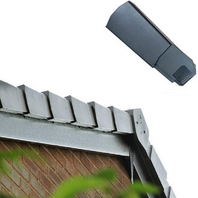 Klober Dry Verge Roof Tile Plastic End Cap - Right Hand Grey