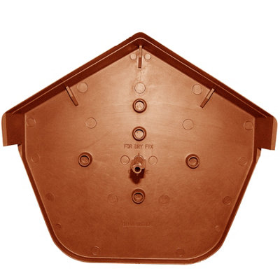 Klober KR977334 Dry Verge Ridge End Cap - Universal Angle, Terracotta