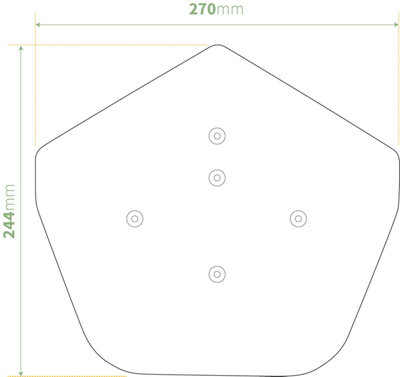 Klober KR977334 Dry Verge Ridge End Cap - Universal Angle, Terracotta