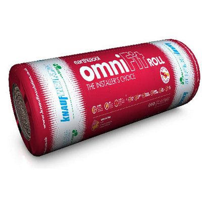 Knauf Insulation OmniFit Loft Insulation Roll 100 x 1200mm x 6.80m (8 ...
