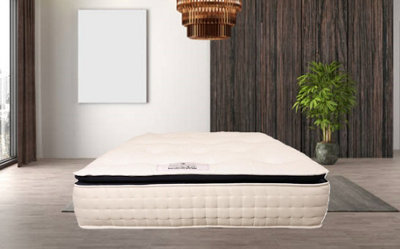 Knight Sleep 3000 Royal Pillowtop 33cm Deep Pocket Sprung Cool Blue ...