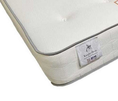 Knight Sleep Emily Ottoman Bed Mustard Plush 3FT With Mattress & 24 ...