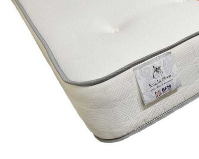 Knight Sleep York Navy Plush 4FT Princess Sprung Divan Storage Bed with ...