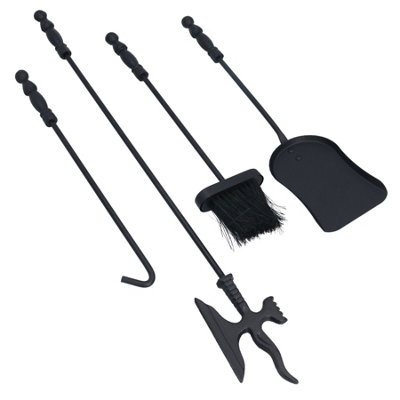 Knight Soldier Log Burner Fireside Fireplace Companion Set 72 x 21 x 12 ...