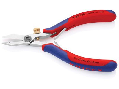 KNIPEX 130mm Electronic Wire Stripping Shears for Precision Cutting