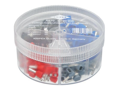 Knipex 200 Piece Insulated Wire Ferrules Set for Electrical Projects
