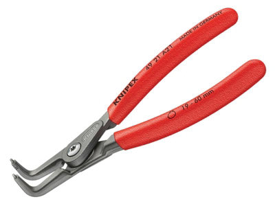 Knipex 49 21 A01 SB Precision Circlip Pliers External 90 Bent Tip 3-10mm A01 KPX4921A01