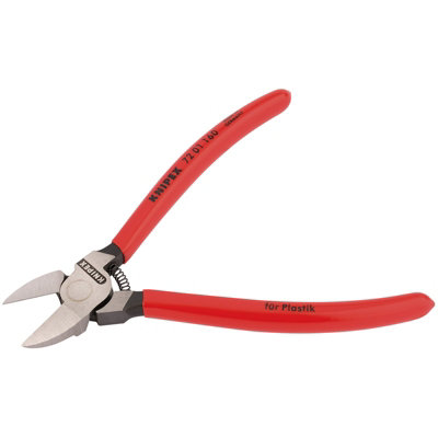 KNIPEX 72 01 160 Diagonal Cutters for plastics plastic coated, 160mm 34181