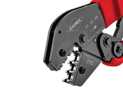 Knipex 97 52 06 SB Crimping Lever Pliers For Insulated Terminals & Plug ...