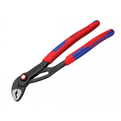 KNIPEX COBRA QUICKSET WATER PUMP PLIERS PVC GRIPS MULTI COLOUR (MULTI ...