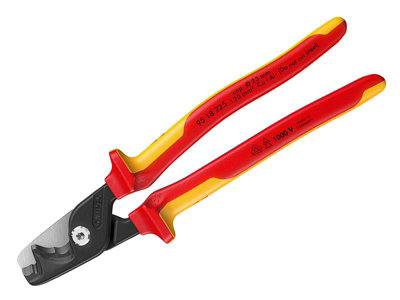 Knipex VDE StepCut XL High Capacity Cable Shears - 225mm for Safe and ...