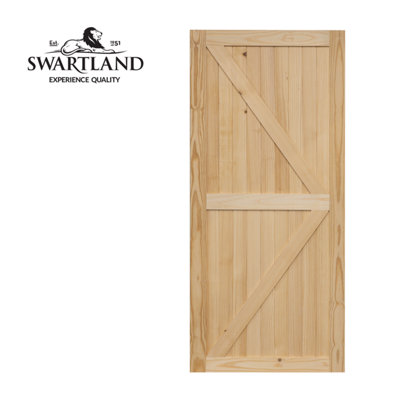 Knotty Pine Barn Door 42" 2134 x 970mm at B&Q