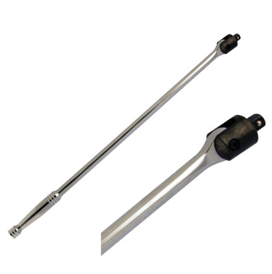 KNUCKLE BREAKER BAR 24" 1/2" FLEXI HEAD WRENCH RATCHET 600MM HEAVY DUTY ...