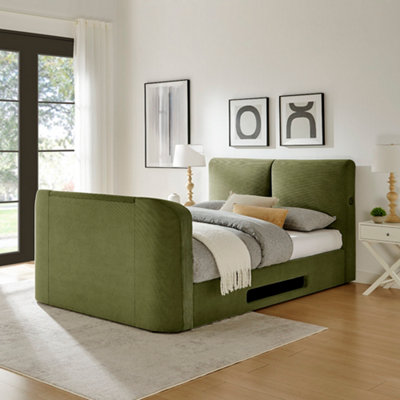 Koble CordyTV Double Bed with Side Opening Ottoman