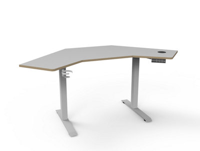 Koble Gino Corner Sit Stand Smart Desk White