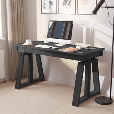 KOBLE NORA SIT STAND DESK BLACK. DUAL MOTOR, WIRELESS CHARGING