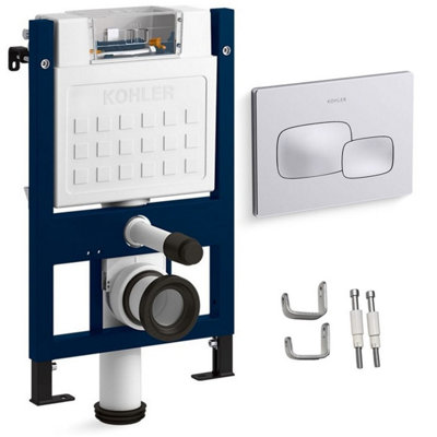 Kohler 0.82m Low Height Toilet Cistern Frame + HDPE Cistern + Dual ...