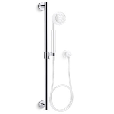 Kohler Polished Chrome Handshower Shower Bar Riser Rail 762mm + Slide ...