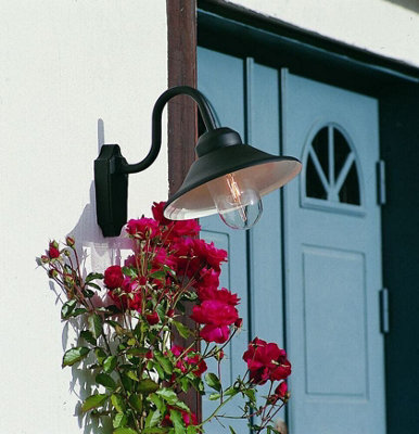 KONSTSMIDE CLASSIC VEGA DOWN WALL LIGHT-BLACK IP23