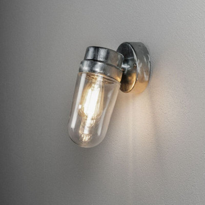 Konstsmide Classic Vega Wall Lamp galvanized E27