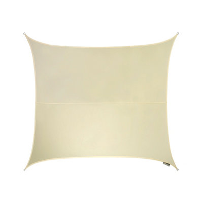 Kookaburra 3.6m Square Waterproof Ivory Garden Patio Sun Shade Sail ...