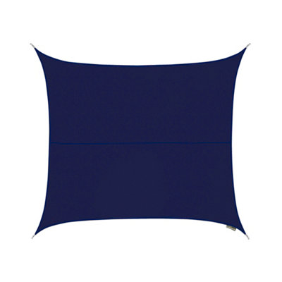 Kookaburra 5.4m Square Water Resistant Blue Garden Patio Sun Shade Sail ...