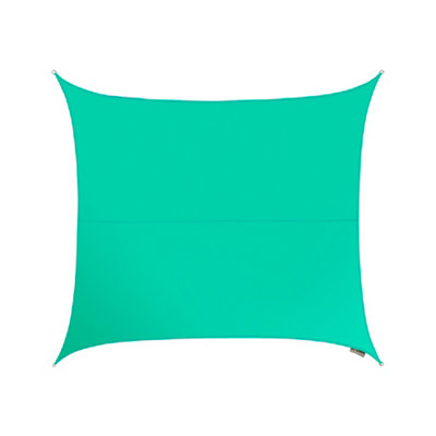 Kookaburra 5.4m Square Waterproof Turquoise Garden Patio Sun Shade Sail ...