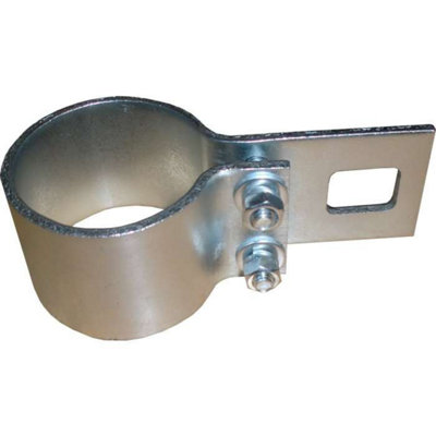 Kookaburra Silver Galvanized Steel Bracket Clamp for 48mm Shade Sail ...